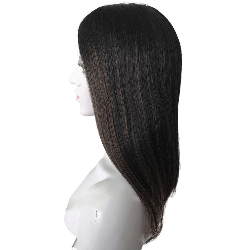 Sheitels | Kosher Jewish Wigs | Natural Black Chocolate Balayage Fusion ...