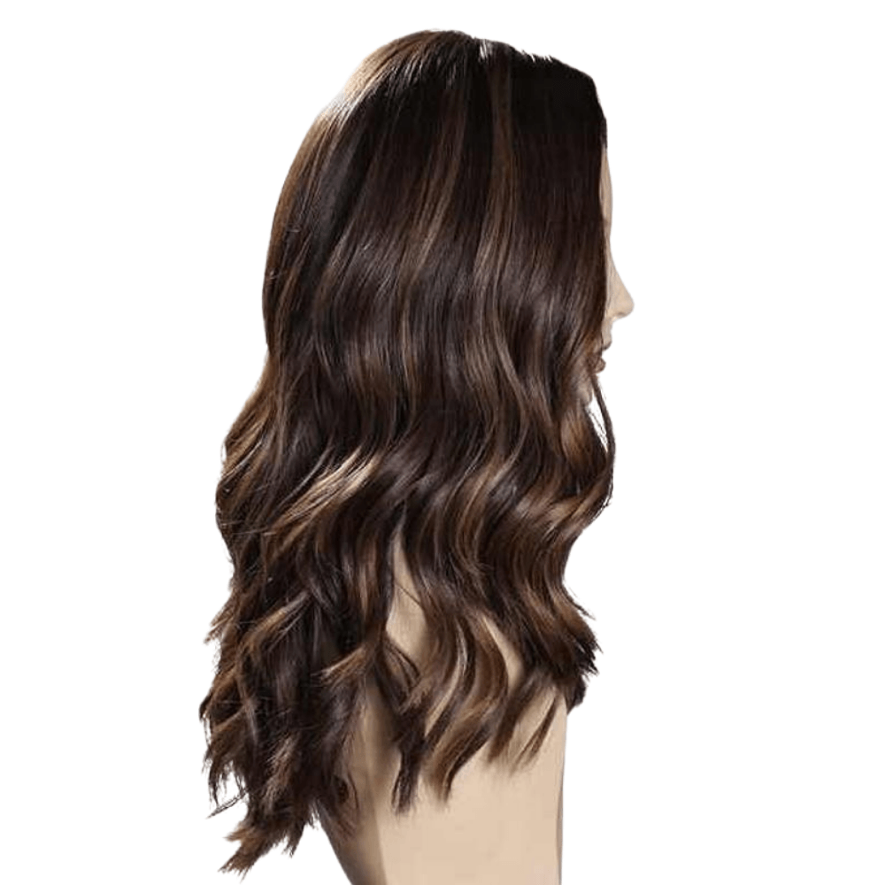 Human Hair Toppers For Women With Thinning Hair | Dark Brown Chocolate ...